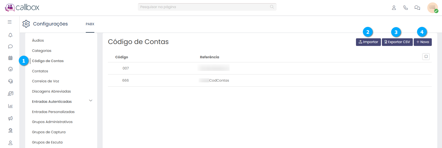Manuais L5 | Callbox | Configurações